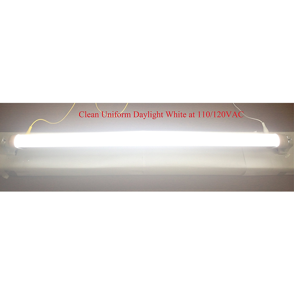 Fulight Type B & Clear T8 LED Tube Light - 2FT 24-Inch 10W (18W Equivalent), Daylight 6000K, F17T8, F18T8, F20T10, F20T12/CW, Double-End Powered, Clear Cover, 85-265VAC (Not a Plug-and-Play)