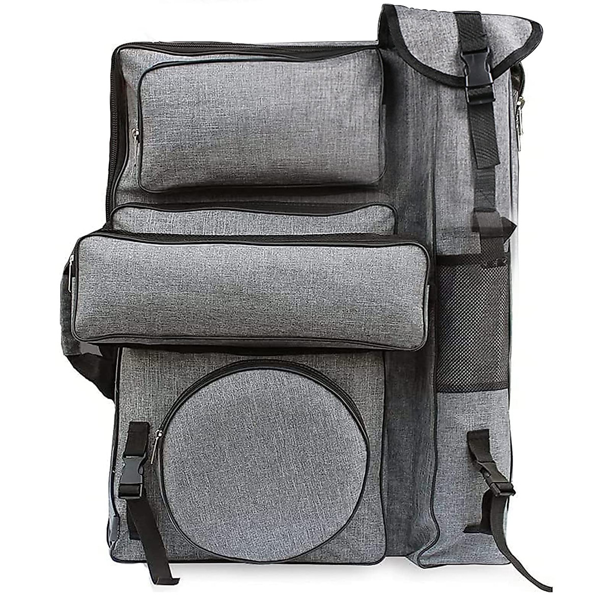 Multifunctional Art Portfolio Case 18 x 24, Waterproof Art Work Storage Bag with Handle and Zipper, Artboard Drawing Carrying Bag Drawboard Backpack for Artwork Sketching and Painting Supplies