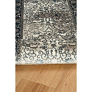 Linon Vintage Collection Isfahan Synthetic Rugs, 9' x 12', Gray