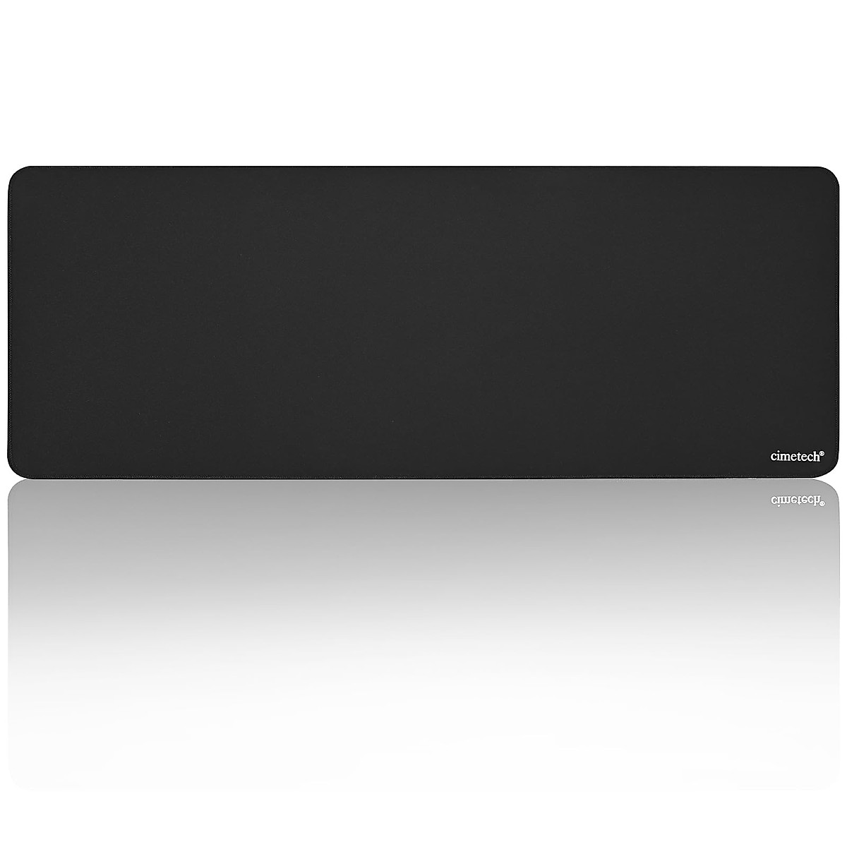 cimetech Gaming Mouse Pad XXL Comfortable Superfine Fiber Desktop Extended Large Mouse Pad Waterproof Keyboard Mat with Non-Slip Base, Smooth Surface for Computer and Desk (25.3✖12.4✖0.04inches)-Black