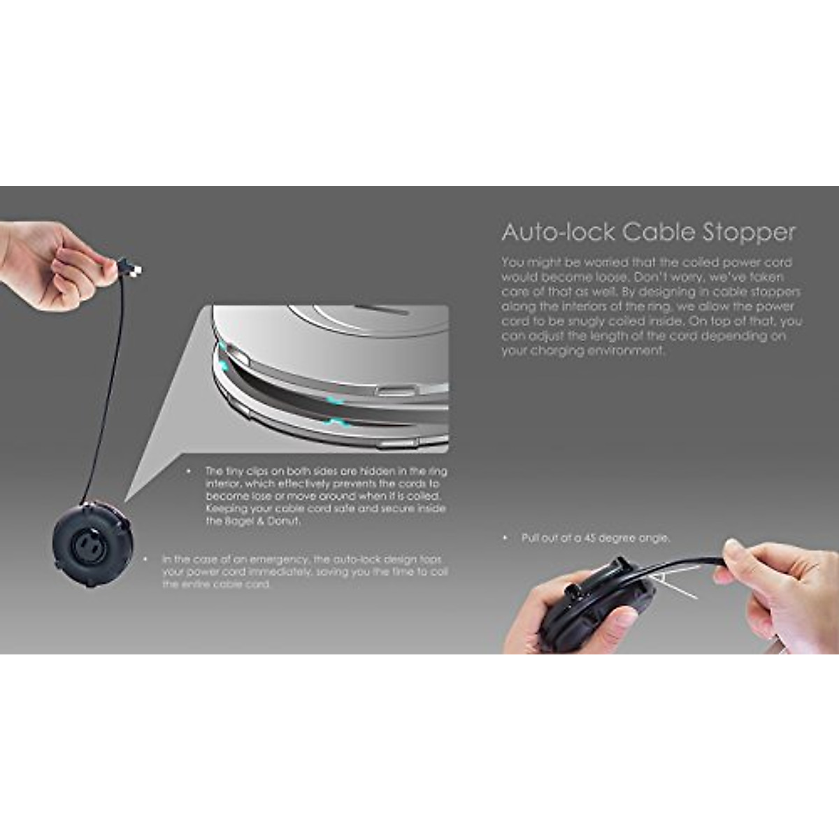 MOGICS Bagel-(White) Universal Power Strip | Working from Home Essential