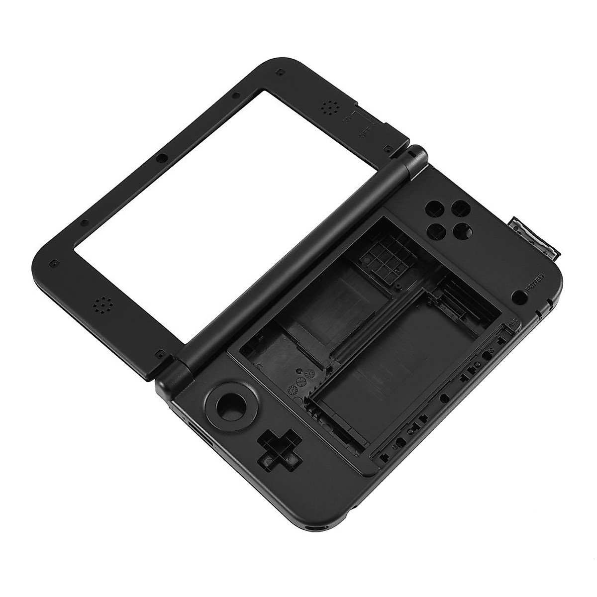 RANNYY case, Full Housing Case Cover Shell Repair Parts Complete Fix Replacement Kit for 3DS XL (red)