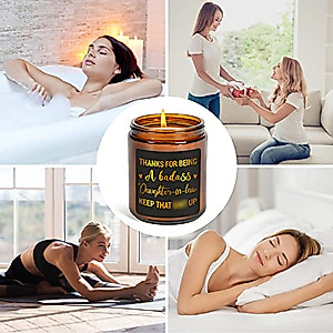 Lavender Scented Candle - Daughter in Law Gift, Birthday Gift for Daughter in Law, Wedding, Anniversary, Engagement, Christmas, Mothers Day, Thanksgiving, Graduation Gifts for Daughter in Law