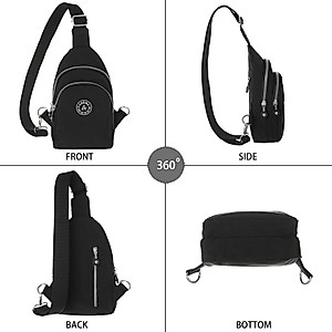 AOCINA Small Sling Backpack Crossbody Sling Bag Fanny Packs for Women Shoulder Daypack Bag for Travel Hiking(Sling-Grey)