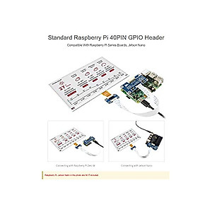 Waveshare 7.5inch E-Paper E-Ink Display HAT Compatible with Raspberry Pi 5/4B/3B/Zero/Zero W/Zero 2W/Pico/Pico W/Pico WH, 800×480 Pixels Red/Black/White Three-Color SPI Interface