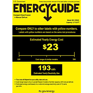 Kismile 2.7 Cubic Feet Chest Freezer with Removable Basket Free Standing Top Open Door Compact Freezer with Adjustable Temperature for Home/Kitchen/Office/Bar (2.7 Cubic Feet, Black)