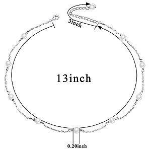 S925 Sterling Silver Choker Shell Pearl Beads Clavicle Short Pendant Necklace for Women Jewelry