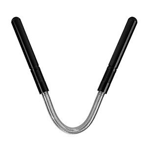 ZJchao Spring Facial Hair Remover, Stainless Steel Manual Hair Roller Epilator Beauty Spring Threading Tool for Removes Peach Fuzz, Chin, Cheek, Neck, Mustache (Black)