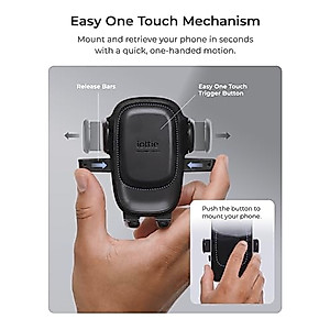 iOttie Easy One Touch 6 Air Vent Car Phone Mount - Universal Cell Phone Holder for iPhone, Google, Samsung, Moto, Huawei, Nokia, LG, and All Other Smartphones