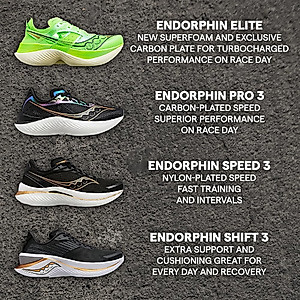 Saucony Endorphin Pro 3 White/Gold 9 B (M)