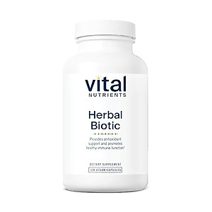 Vital Nutrients - Herbal Biotic - Herbal and Nutritional Support for The Immune System - Upper Respiratory and Sinus Health - 120 Vegetarian Capsules