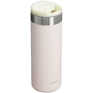 Stanley AeroLight Transit Bottle 16 oz | Locking Drink Through Lid | Leak Resistant Water Bottle or Coffee Travel Mug | Lightweight Insulated Stainless Steel | BPA-Free | Rose Quartz
