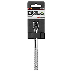 Performance Tool W36118 1/4-in Drive Flex Handle Home Improvement Hand Tool, Silver, 6-Inches