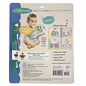 Tuffy Farm Babies Book - Washable, Chewable, Unrippable Pages With Hole For Stroller Or Toy Ring, Teether Tough, Ages 0-3 (A Tuffy Book)