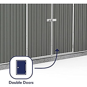 Outdoor Storage Shed, Storage Shed and Tool Shed Storage Sheds 10 x 10 ft. Galvanized Steel & Metal Storage Shed