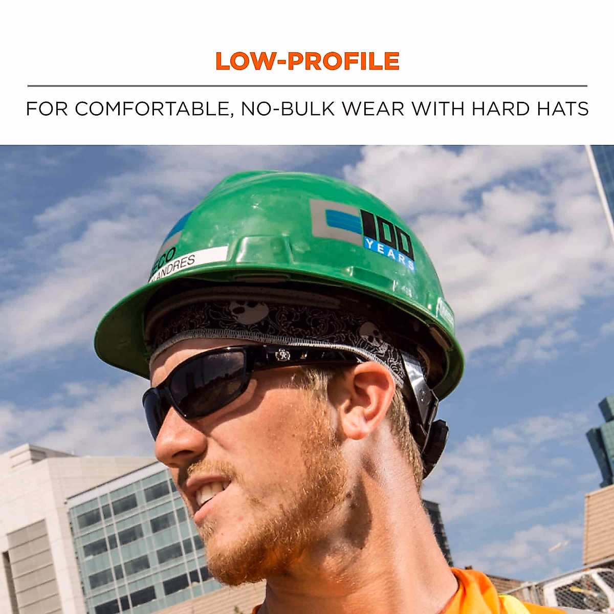 Ergodyne Chill-Its 6605 Black/Red Hi Cool/Terry Cloth Stand Alone Sweatband - 12429 [PRICE is per EACH]