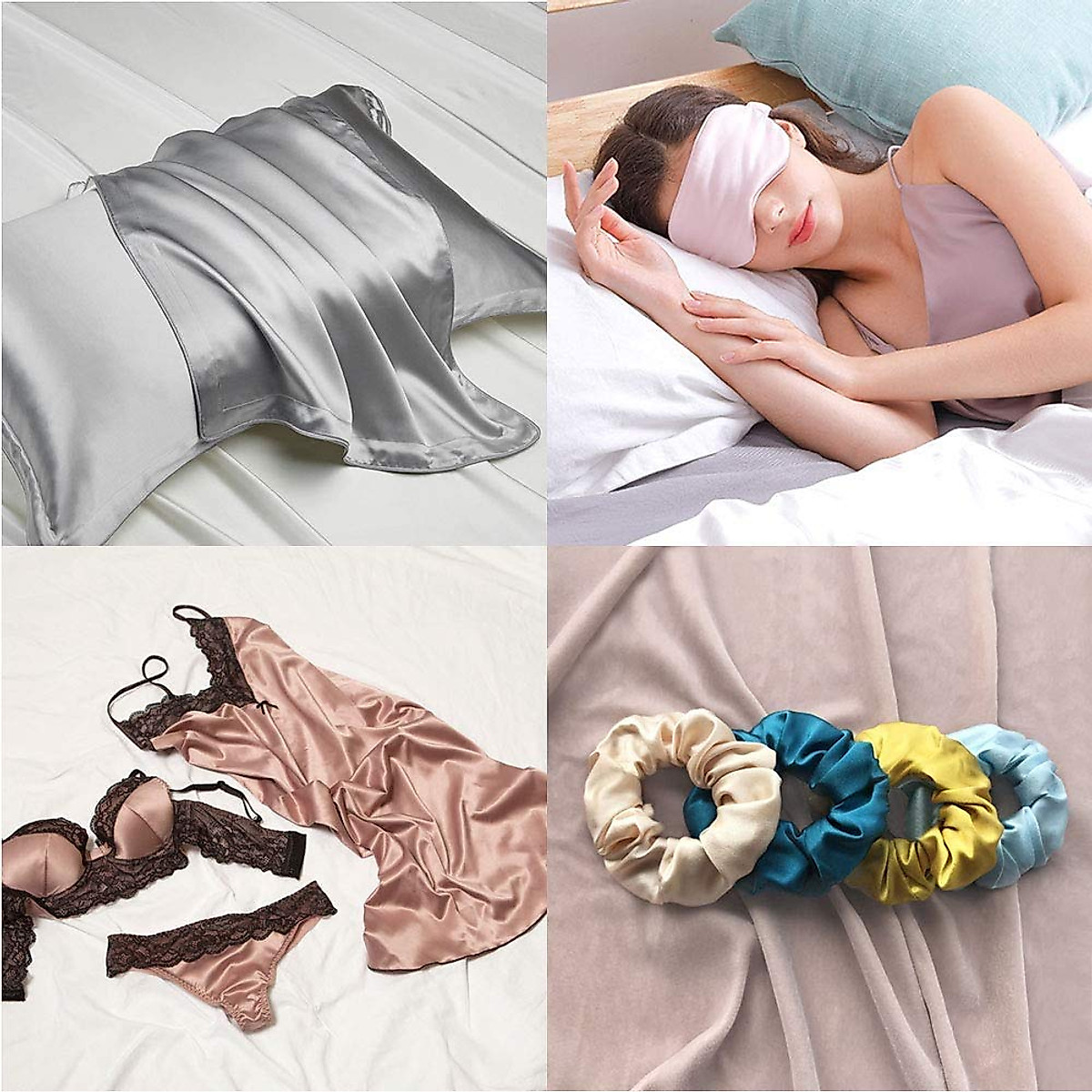 Light Pink 100% Pure Silk Fabric Solid Color Charmeuse Fabrics by The Pre-Cut 1 Yard for Sewing Clothing Width 44 inch