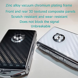 Car Key Fob Cover Shell for Volvo S60 S90 XC40 XC60 XC90 V60 V90 Polestar 1 Polestar 2 Ideal Gift for Man Women (Ceramic White 3)