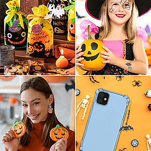 SANNIX 110Pcs Halloween Charms Gold Enamel Jewelry Making Charms for Halloween Bracelet Necklace Making and Decoration