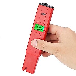 Uxsiya ORP Tester, 1mV Resolution LCD Backlight Compact ORP Meter Pen Accurate Portable for Swimming Pool for Water Sources Instrumentation