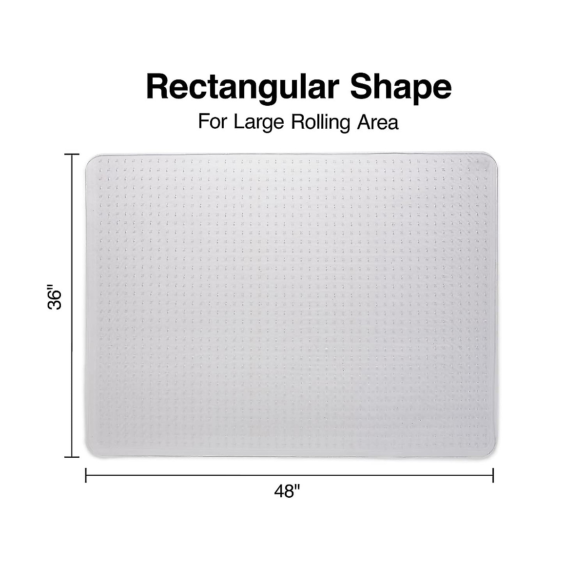 Staples 1690446 Chairmat for Low Pile Carpets 36X48 No Lip