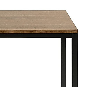 ZINUS Jennifer 47 Inch Black Frame Desk / Computer Workstation / Office Desk / Easy Assembly, Brown
