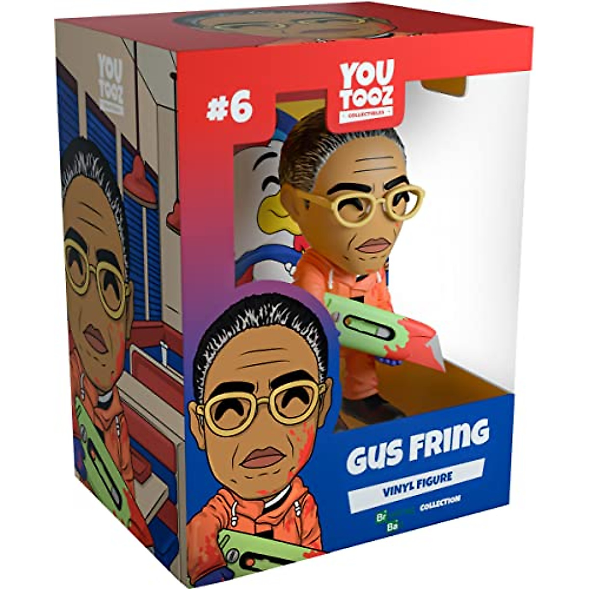 Youtooz Breaking Bad Gus Fring 4.6" Inch Vinyl Figure, Gusavo Fring from Breaking Bad, Los Pollos Hermanos Boss by Youtooz Breaking Bad Collection