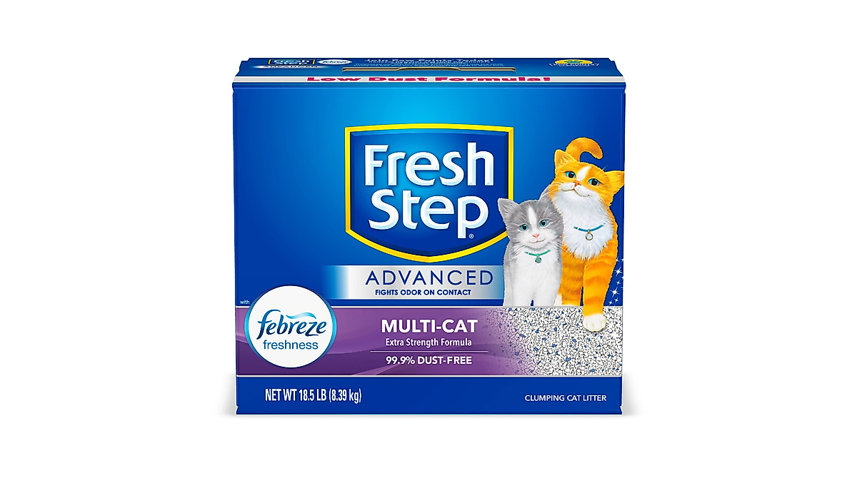 Fresh Step Multi-Cat Clumping Litter with Odor Control - 18.5 lb