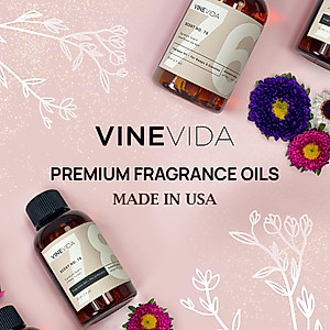 VINEVIDA [4oz] Mahogany Teakwood Fragrance Oil for Candle Making - Candle Scents for Candle Making, Made in USA Candle Oil Scents - Scents for Soap Making - Natural Candle Fragrance Oil - Soap Scents