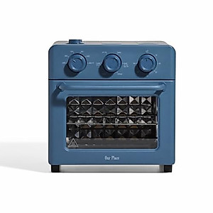 Our Place Wonder Oven | 6-in-1 Air Fryer & Toaster Oven with Steam Infusion | Compact, Countertop Friendly, Fast Preheat, Multifunctional | Air Fry, Toast, Roast, Bake, Reheat & Broil | Blue Salt