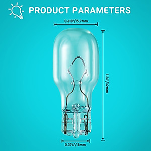 Riakrum T5 Landscape Light Bulbs 12 Volt 4 Watt Landscape Bulbs Low Voltage Landscape Lighting Bulb Malibu Bulbs Light Bulb for Replacement Outdoor Garden Deck Yard Landscape Lamp (20)