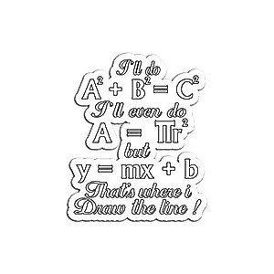 Math Formula Graduation Teachers Students - Sticker Graphic - Auto, Wall, Laptop, Cell, Truck Sticker for Windows, Cars, Trucks