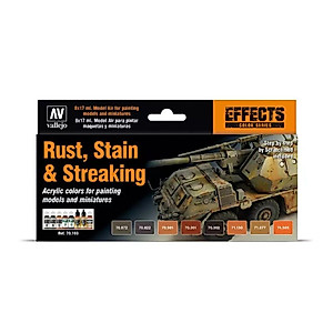 Vallejo Rust, Stain and Streaking Set Paint Set