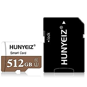 512GB Micro SD Card Memory Card(Class 10 High Speed) Microsd for Smartphone,Game Console, Dash Cam, Drone(512GB)