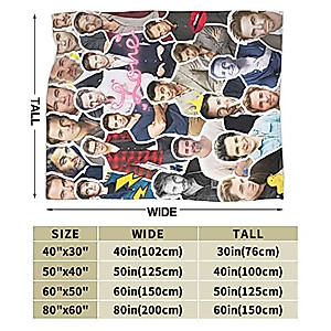 Blanket Chris Pine Soft and Comfortable Warm Fleece Blanket for Sofa, Office Bed car Camp Couch Cozy Plush Throw Blankets Beach Blankets
