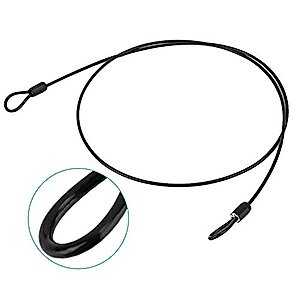 High Reliability Portable Practical Security Lock, Exquisite Appearance Wired Bicycle Lock, Automatic Cycle Bike for Bicycle Motorcycle Scooter (Black)