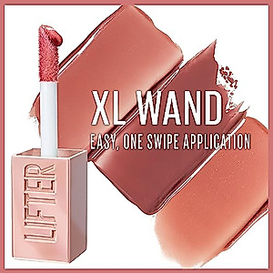 Maybelline Lifter Gloss, Hydrating Lip Gloss with Hyaluronic Acid, High Shine for Plumper Looking Lips, Ruby, Berry Neutral, 0.18 Ounce