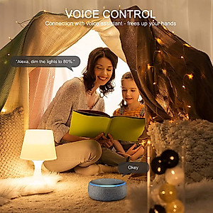 CRESTIN Smart Light Bulbs LED, RGBCW Color Changing Light Bulbs 2.4GHz WiFi &Bluetooth, Dimmable, Music Sync, Schedules, A19 E26, 9W=60W, 800LM Work with Alexa&Google Assistant, No Hub Required 2 Pack