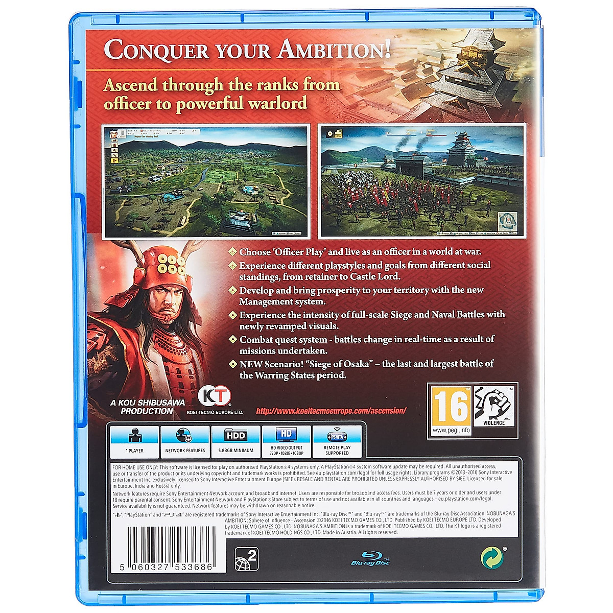 Nobunaga's Ambition: Sphere of Influence - Ascension (PS4)