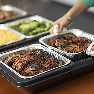 Sterno 70332 SpeedHeat Flameless Food Warming System Kits for Catering, Each Kit Fits Two Half Size Foil Pans (Set of 8 Kits)