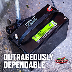 Interstate Batteries 12V 110 AH SLA/AGM Deep Cycle Battery for Solar, Wind, and RV Applications - Insert Terminals (DCM0100)
