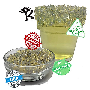 Snowy River Jewels Cocktail Sugar - All Natural Kosher Gold and Silver Cocktail Rimmer (4oz, Jewels)