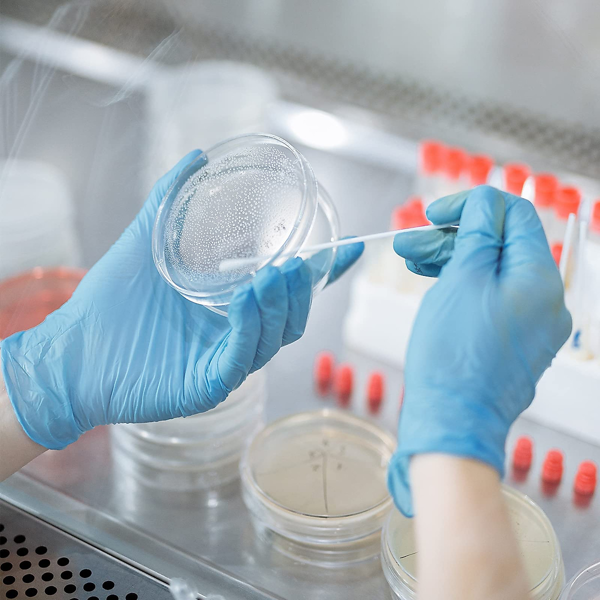 Fabbay 120 Pack Sterile Plastic Petri Dishes with Lids 90 x 15 mm Deep Clear Lab Petri Dishes Cell Culture Dishes for School Science Project, Lab Experiment, Biological Themed Party Supplies