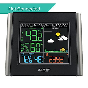 La Crosse Technology V10-TH-INT V10-TH Wireless WiFi Weather Station , Black
