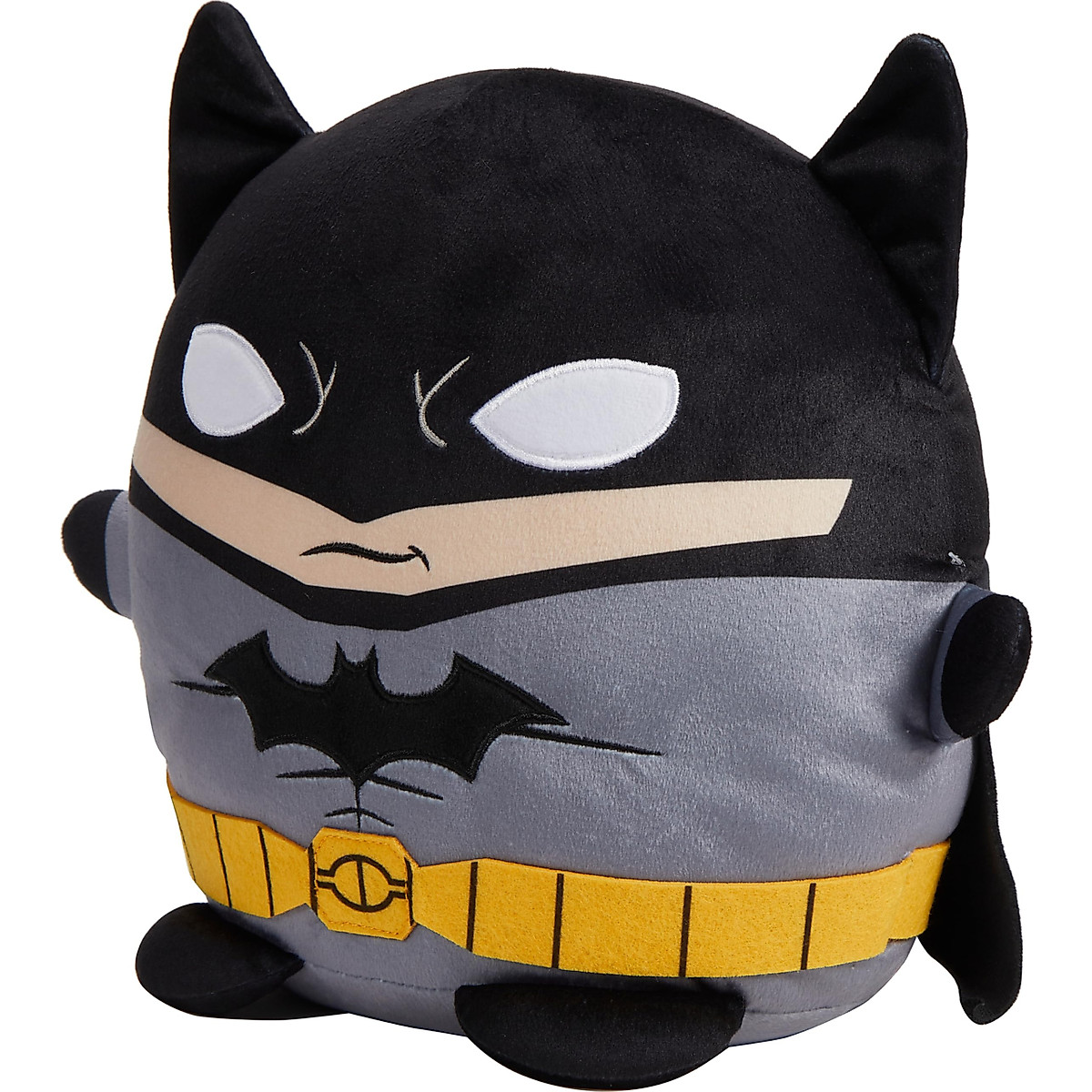 Mattel DC Cuutopia Batman Plush Toy, Super Hero Soft Rounded Pillow Doll, 10-inch Character Collectible