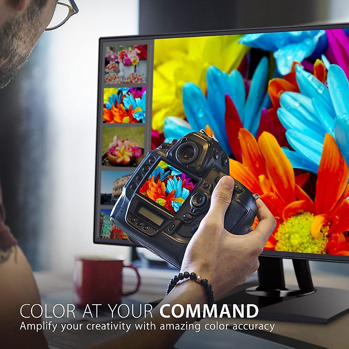 ViewSonic VP2768 PRO 27" 1440p Monitor with 100% sRGB Rec 709 14-bit 3D LUT and Color Calibration for Photography and Graphic Design