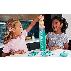 Barbie Color Reveal Doll & Accessories, 7 Surprises Including Mermaid Tail & Color-Change Hair & Face (Styles May Vary)