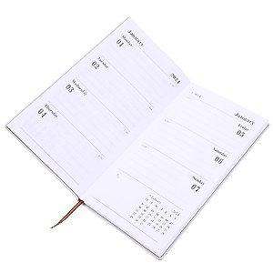 BUTIFULSIC 2024 Agenda Book daily agenda notebook schedule notebook daily schedule notepad notebook yearly notebook for planning notebooks office Planner portable imitation leather