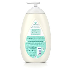Johnson's Baby CottonTouch Newborn Baby Face and Body Lotion, Hypoallergenic and Paraben-Free Moisturization for Baby's Sensitive Skin, Made with Real Cotton, 27.1 fl. oz