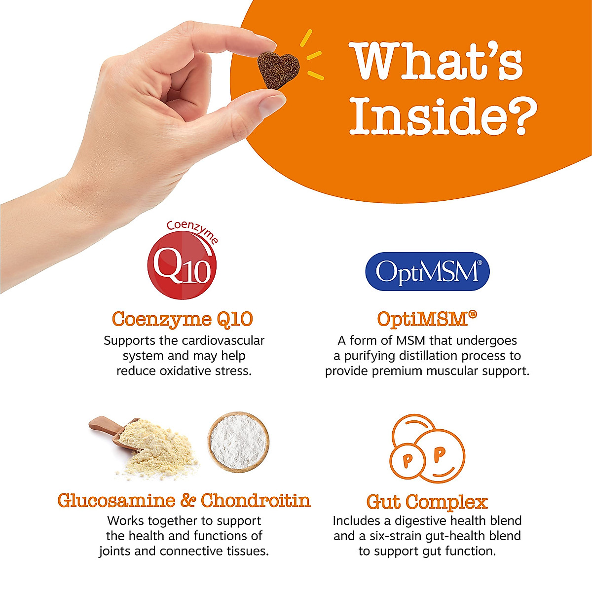 Multifunctional Supplements for Dogs - Glucosamine Chondroitin for Joint Support + Dental Bones for Small Dogs - Fights Tartar & Plaque